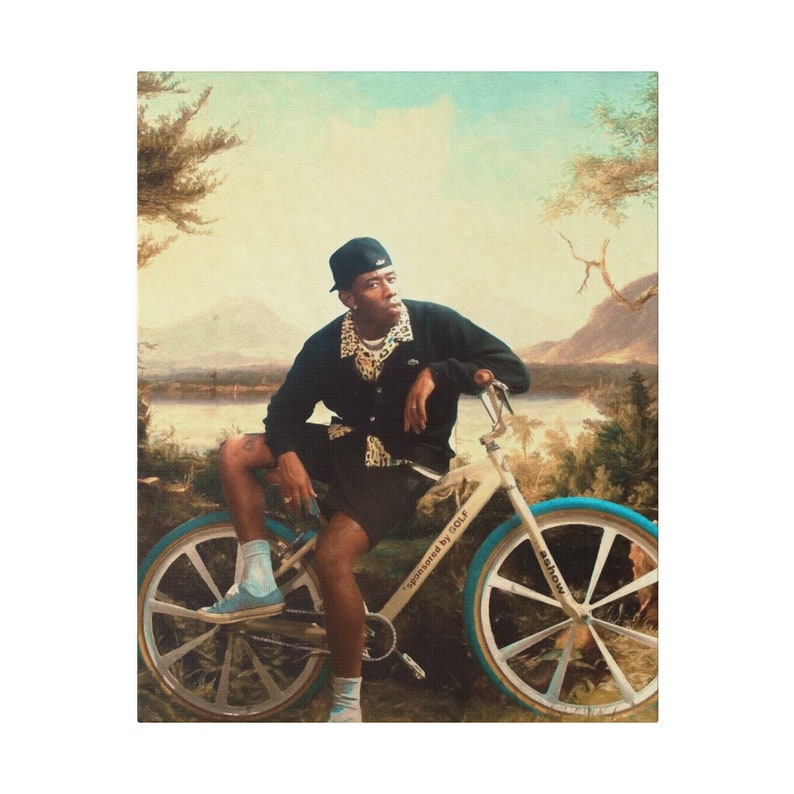 Tyler, the Creator Bicycle Canvas Art - Vibrant Hip Hop Wall Decor - Etsy