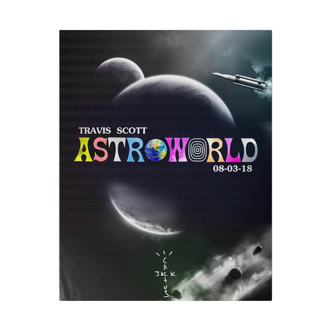 Travis Scott Astroworld - Canvas Print Wall Art Decor Ready to Hang - Etsy