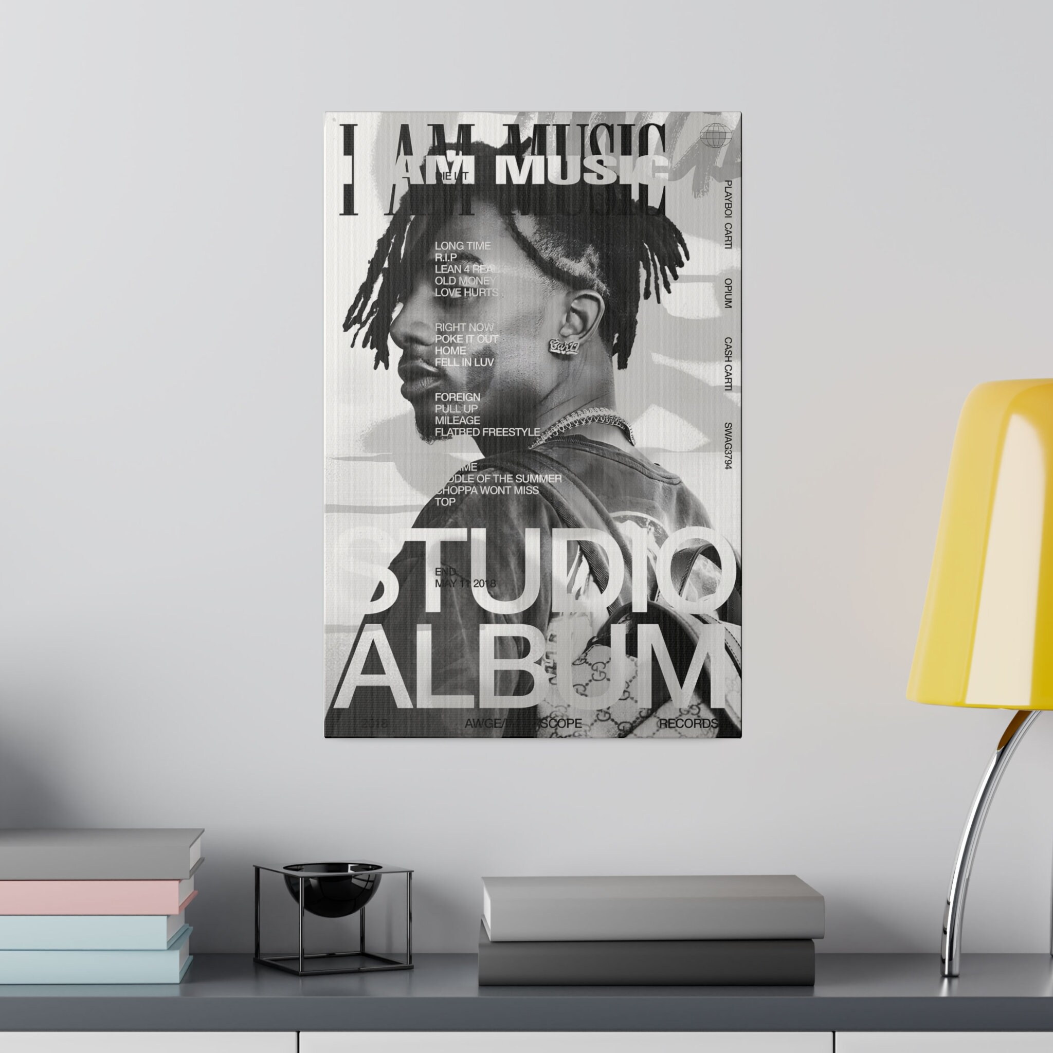 Playboi Carti Vogue-inspired Album Cover Wall Art - Hip Hop Icon Canvas ...