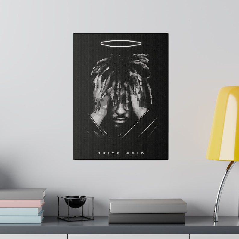 Hip Hop Canvas Wall Art, Juice Wrld Art, Modern Wall Art, Painting on ...