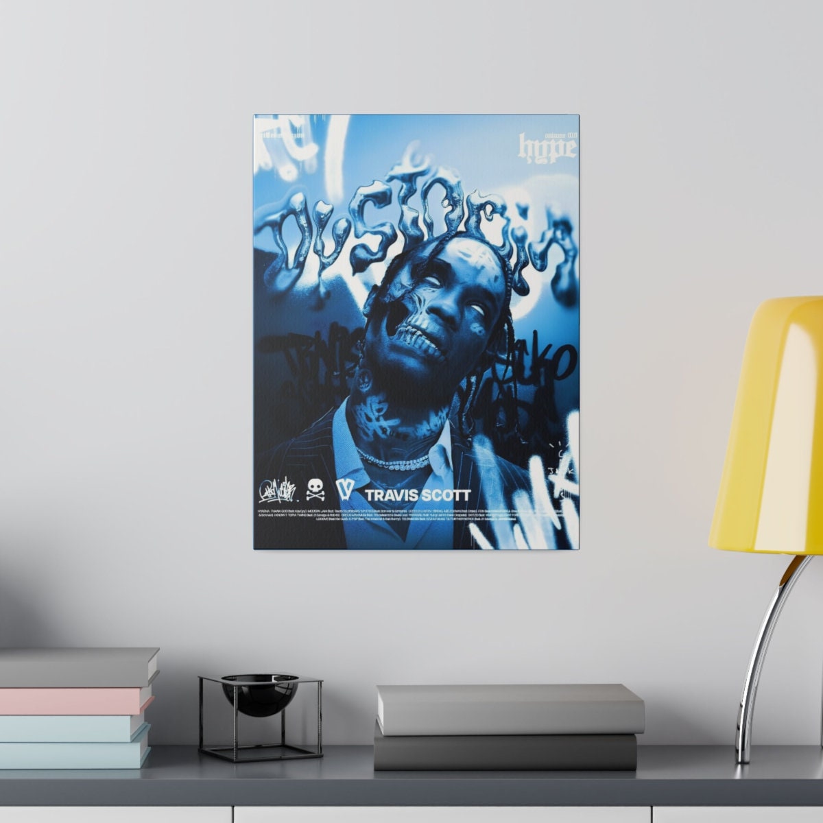 Purple Astro Odyssey Travis Scott Astroworld Album Art Hip Hop Canvas ...