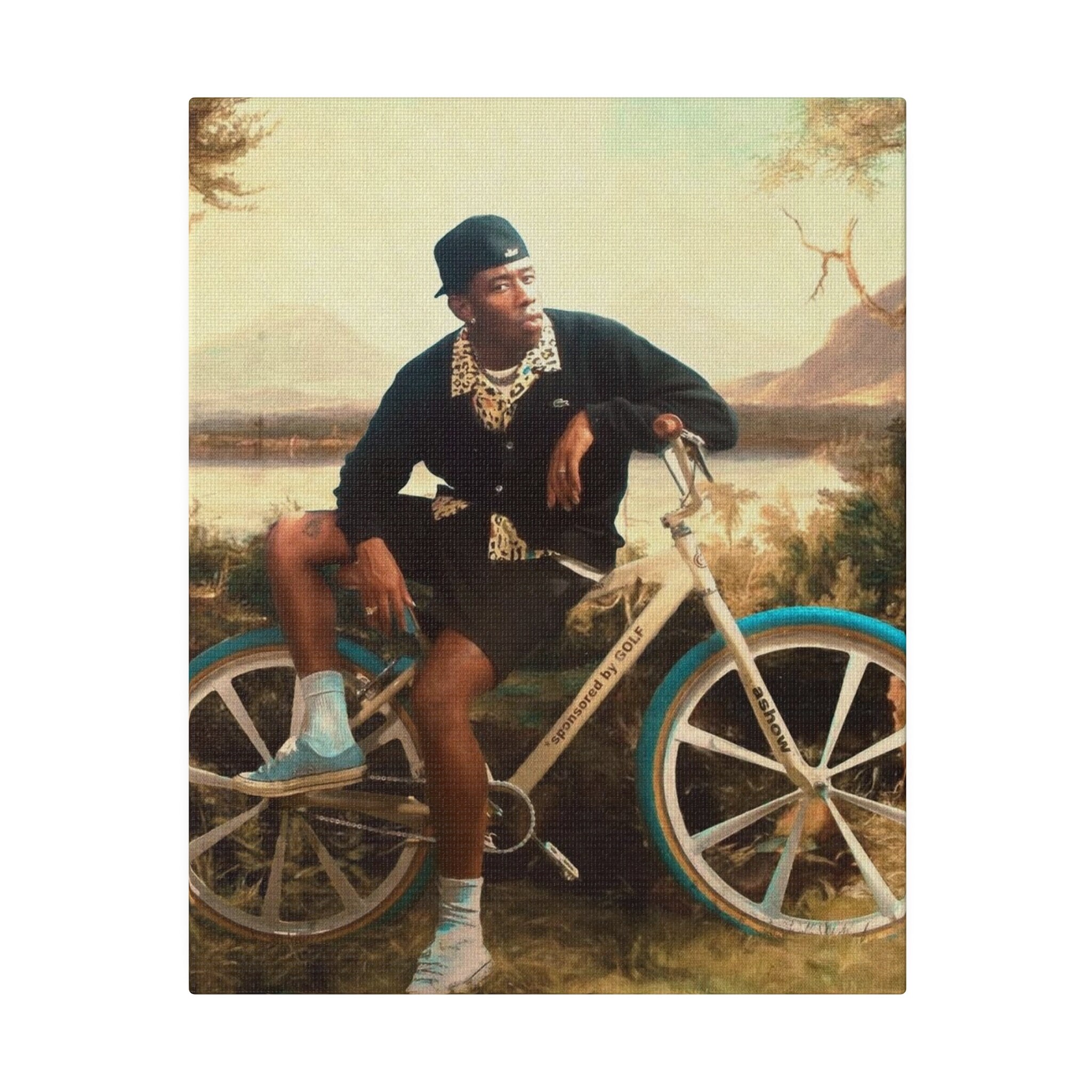 Tyler, the Creator Bicycle Canvas Art - Vibrant Hip Hop Wall Decor - Etsy