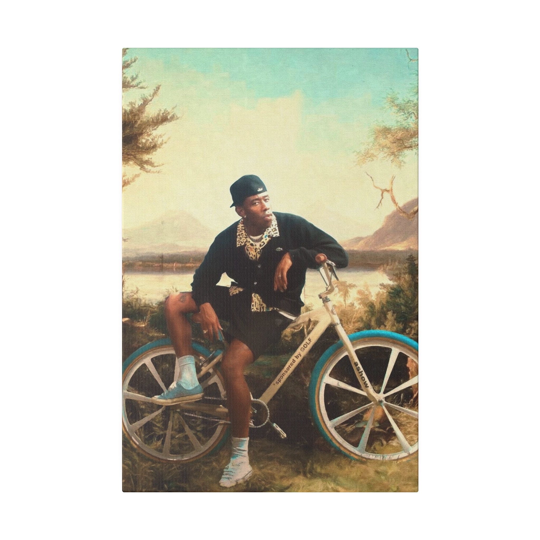Tyler, the Creator Bicycle Canvas Art - Vibrant Hip Hop Wall Decor - Etsy