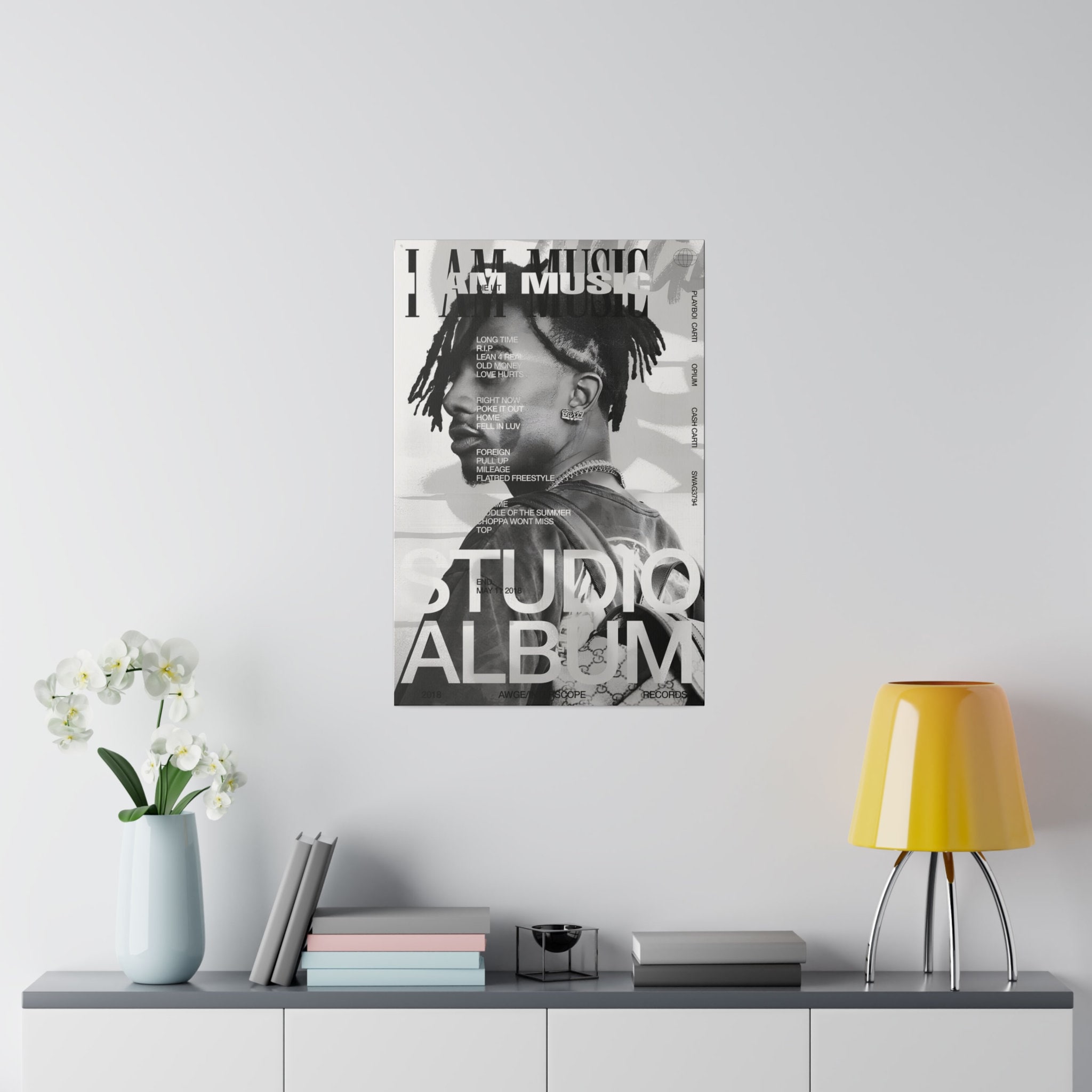 Playboi Carti Vogue-inspired Album Cover Wall Art - Hip Hop Icon Canvas ...