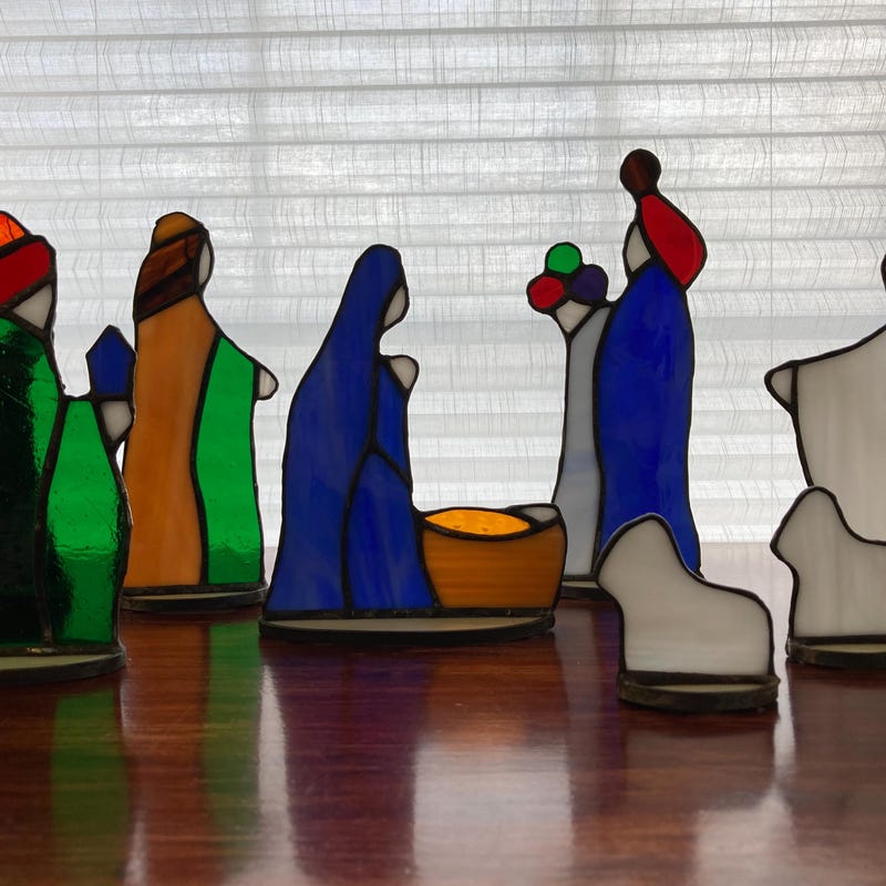 Glass Nativity - Etsy