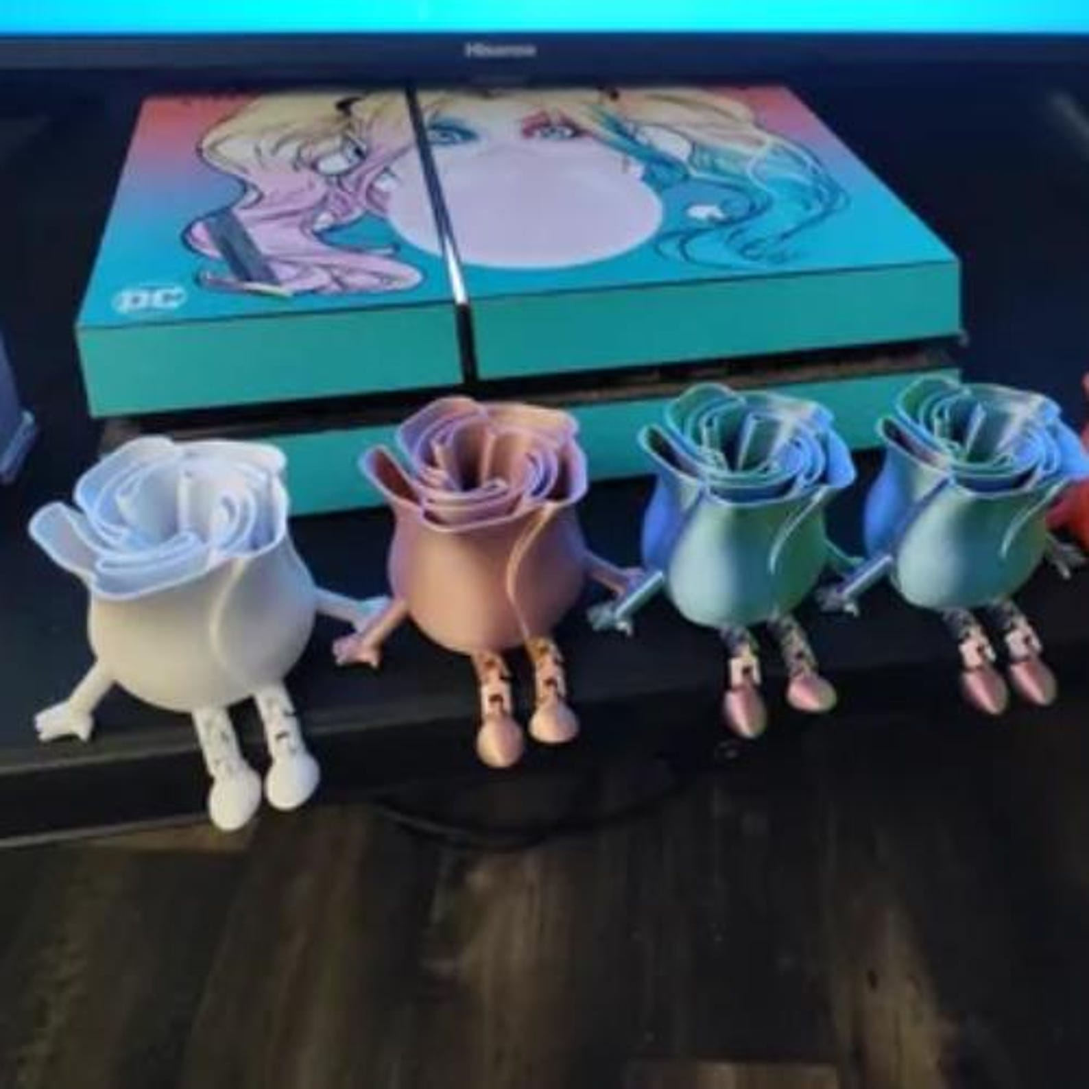 Rose Pink Articulated Friend STL File for 3D Printing,rose for 3D ...