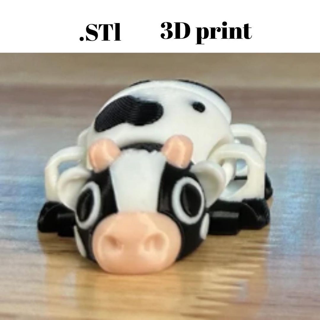 3D STL Park 3D Printing Articulated Cow, Wildlife Animal 3D STL Files ...