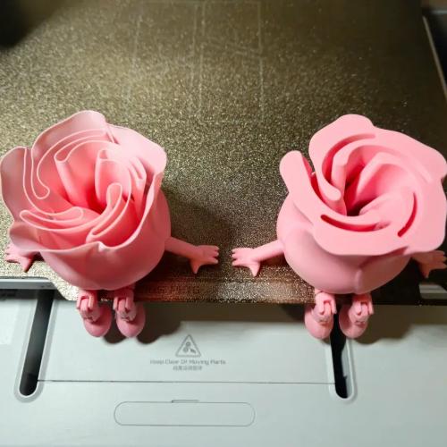 Rose Pink Articulated Friend STL File for 3D Printing,rose for 3D ...