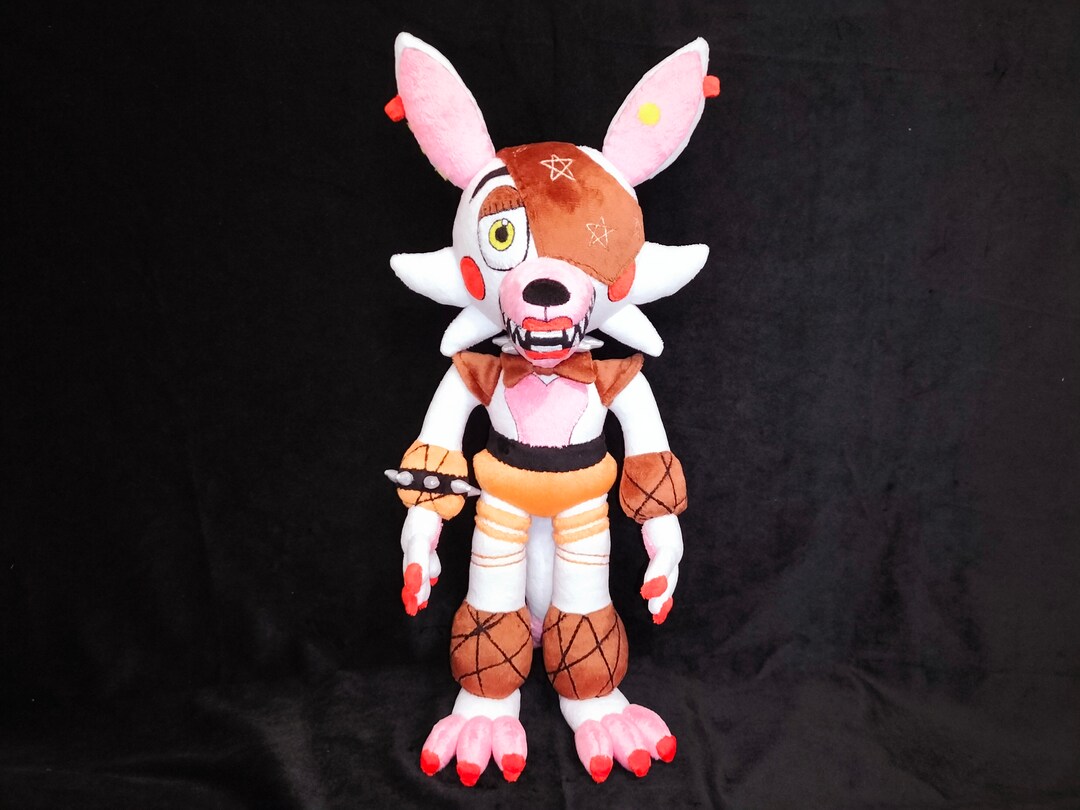 Custom Plush Toy, Custom Toy Inspired Glamrock Mangle FNAF Animatronic ...