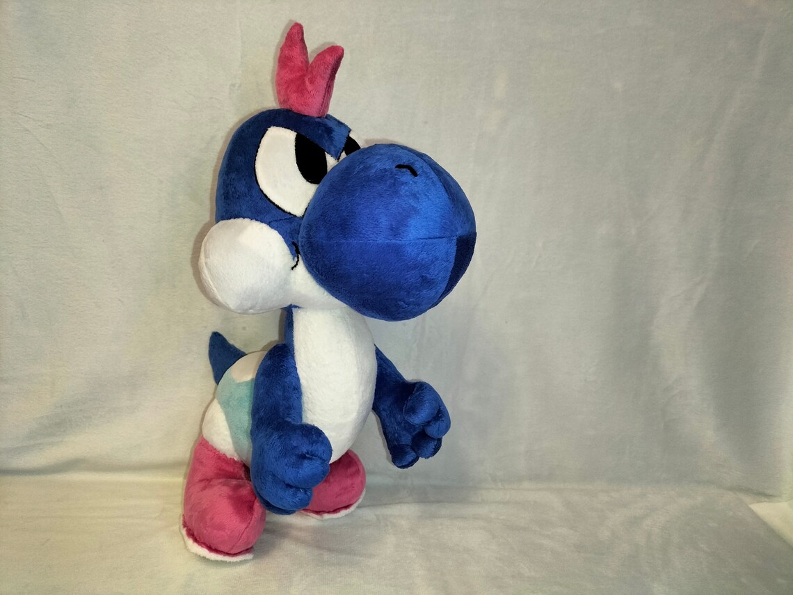Custom Plush Toy Inspired by Yoshi From Paper Mario, 40cm handmade - Etsy