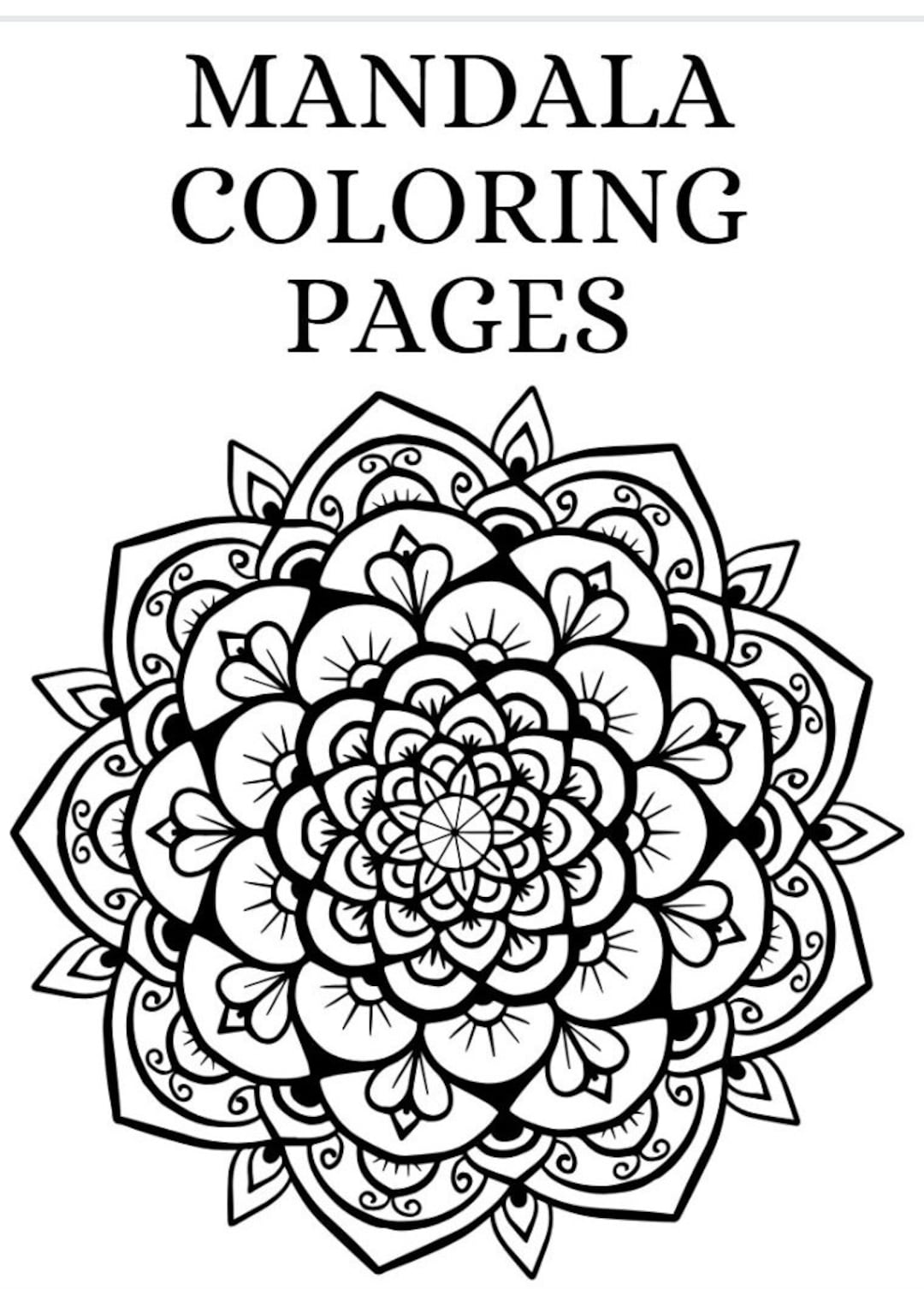 25 Mandala Coloring Pages/ PDF - Etsy