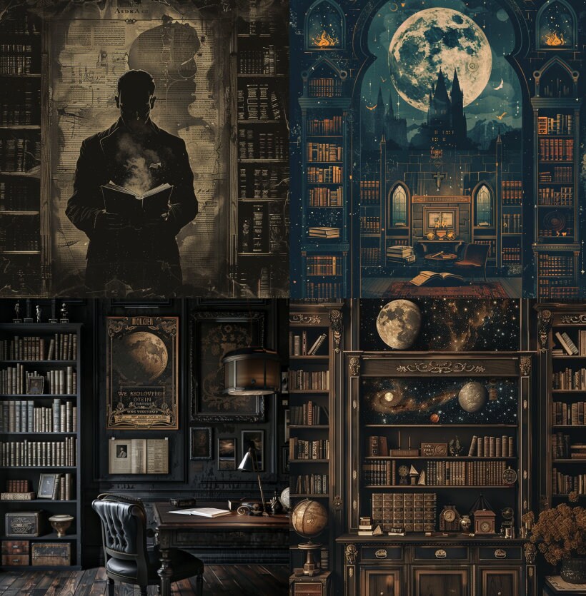 9 Dark Academia Vintage Posters - Etsy