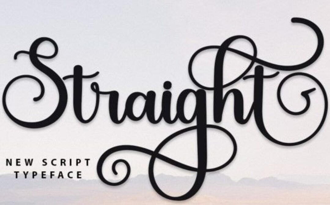 Straight Font, Thin Duo Font, Cricut Fonts, Casual Font, Modern Font ...