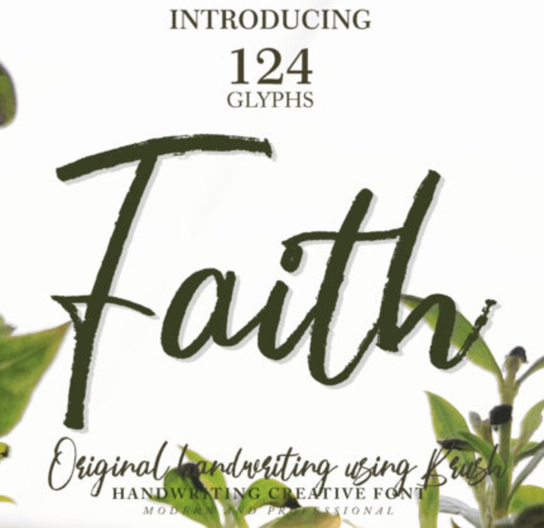 Faith Font, Handwritten Font, Wedding Font, Modern Font, Display Font ...