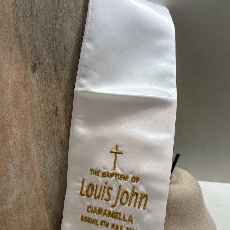 Baptism Stole - Etsy