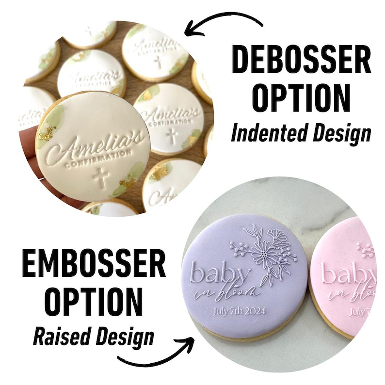Custom Personalised Cookie Embosser Custom Personalised Cookie Debosser ...