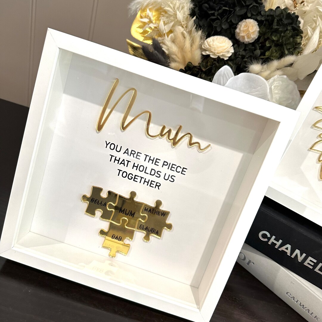 Mum Puzzle Sign Mother's Day Gift Custom Engraved Mum Sign Piece That ...