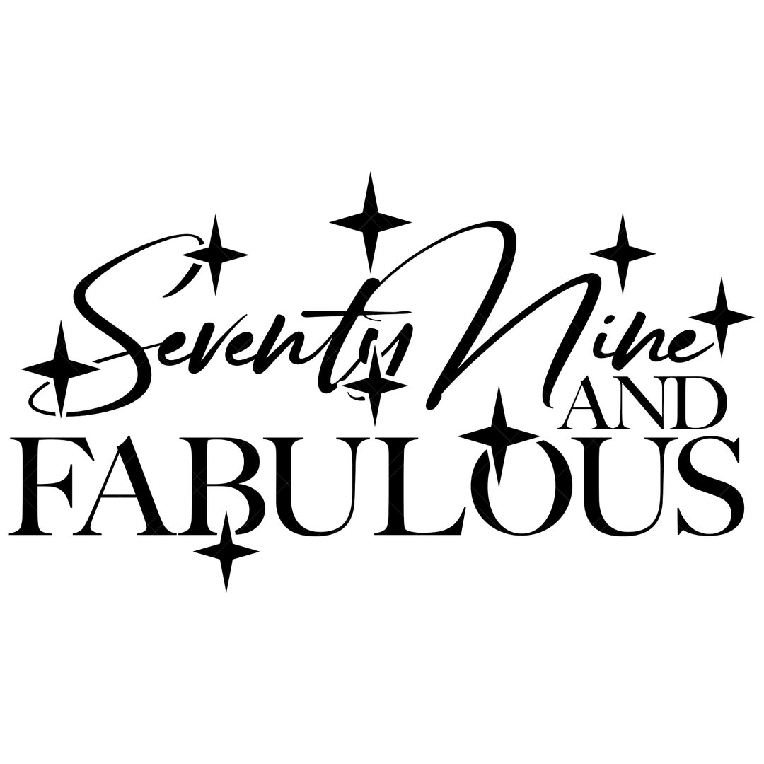 79 and Fabulous Svg, 79th Birthday Svg, 79th Birthday Shirt Svg ...