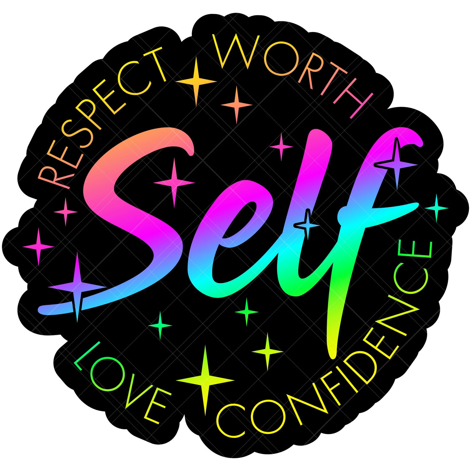 Self Respect Love Confidence Worth SVG PNG EPS Digital Download Print ...