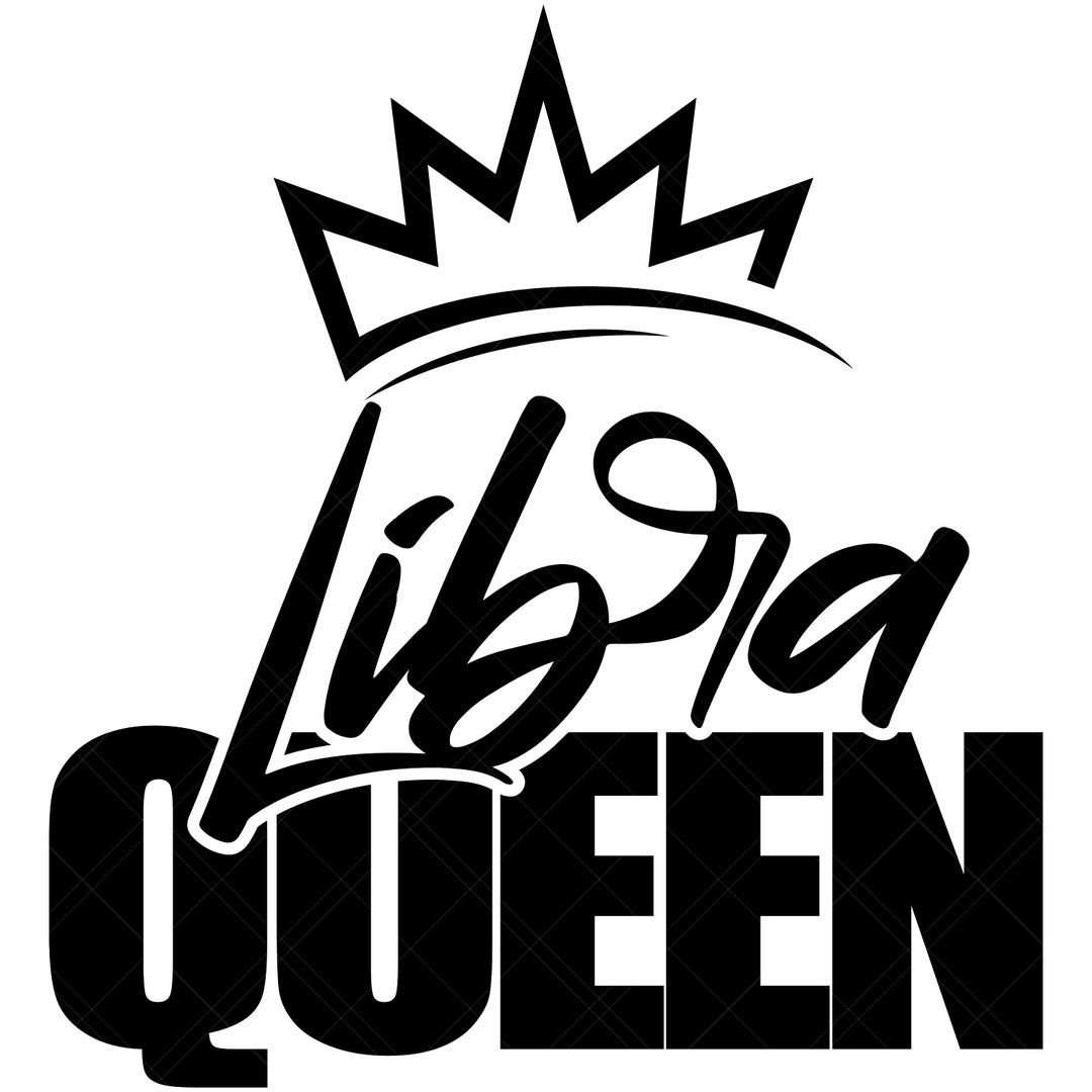 Libra Queen Svg, Zodiac Svg, Star Sign Svg, September Svg, October Svg ...