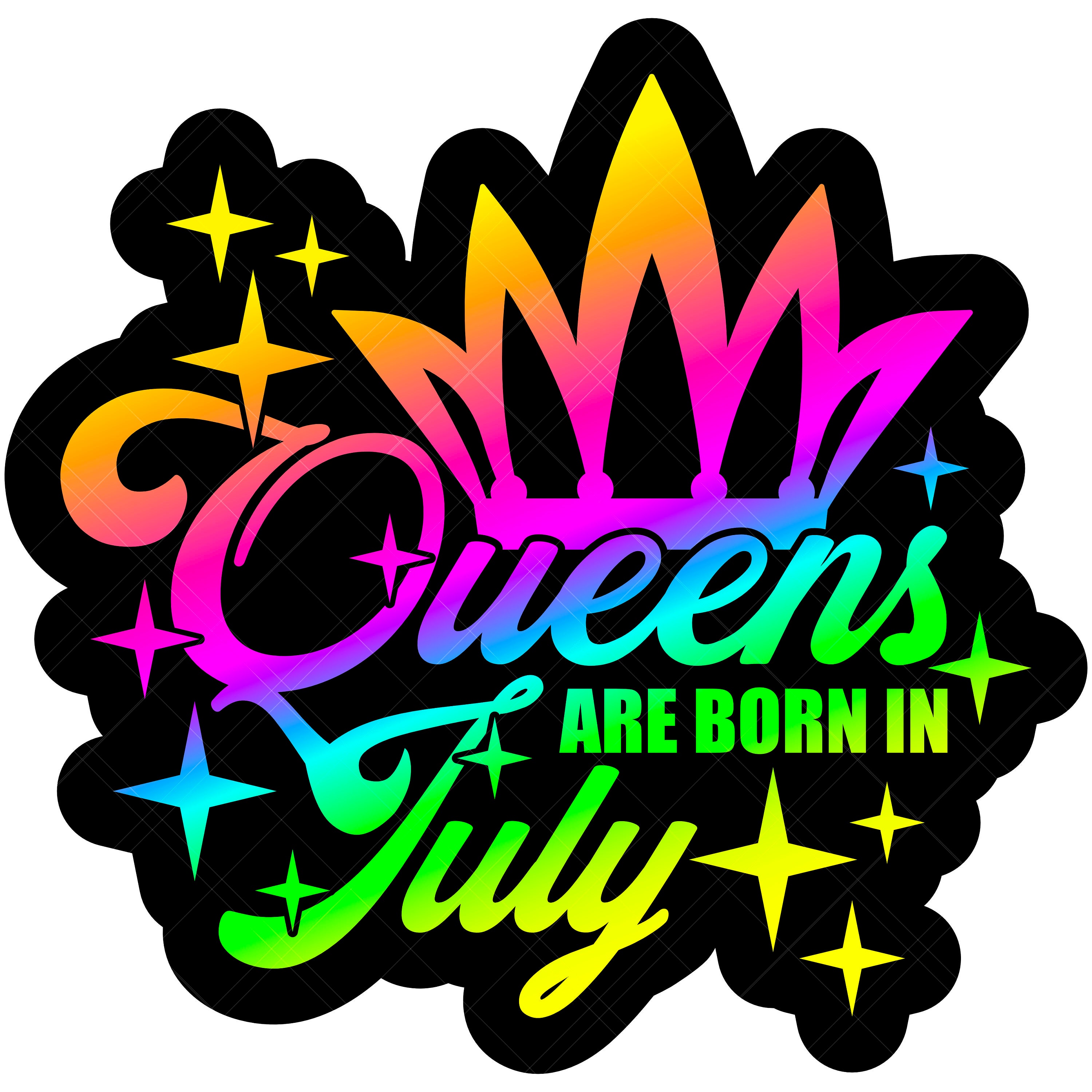 Queens Are Born in July Svg, Crown Svg, Birthday Queen Svg, July ...