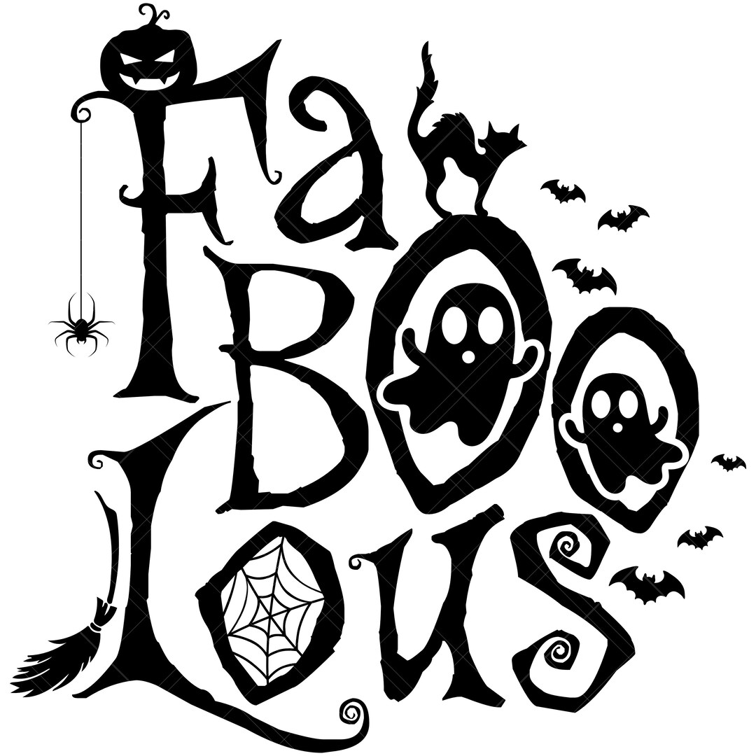 Fa Boo Lous Svg, Ghosts Svg, Fabulous Svg, Fall Svg, Autumn Svg ...