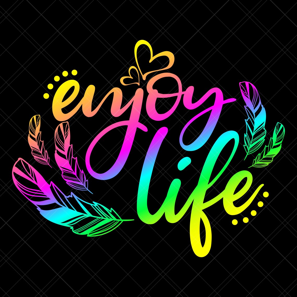 Enjoy Life SVG PNG EPS Digital Download Print Cut Files - Etsy