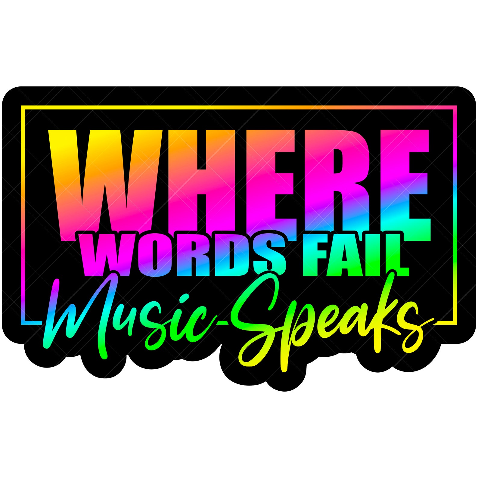 Where Words Fail Music Speaks Svg, Music Lover Gift Svg, Musician Svg ...