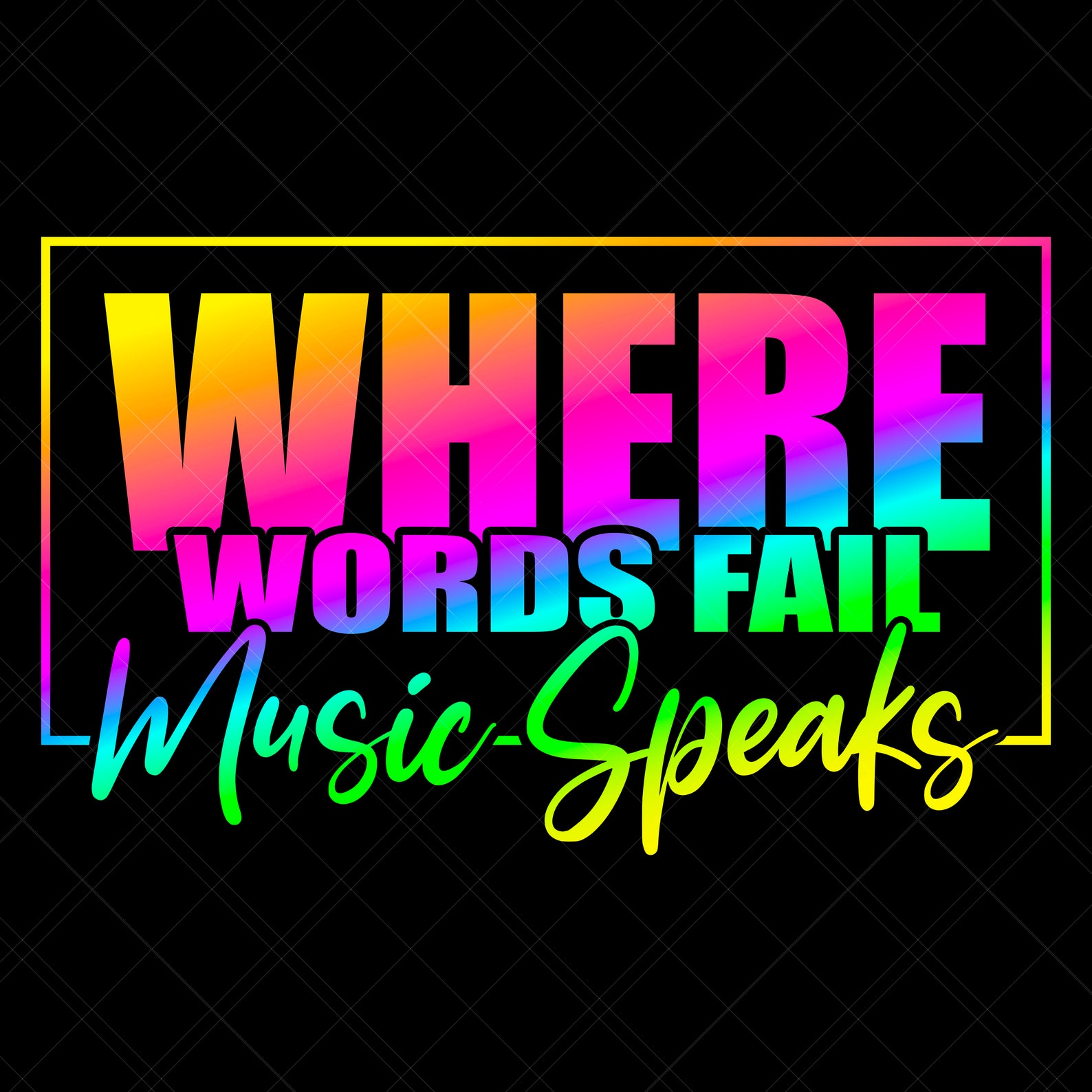 Where Words Fail Music Speaks Svg, Music Lover Gift Svg, Musician Svg ...