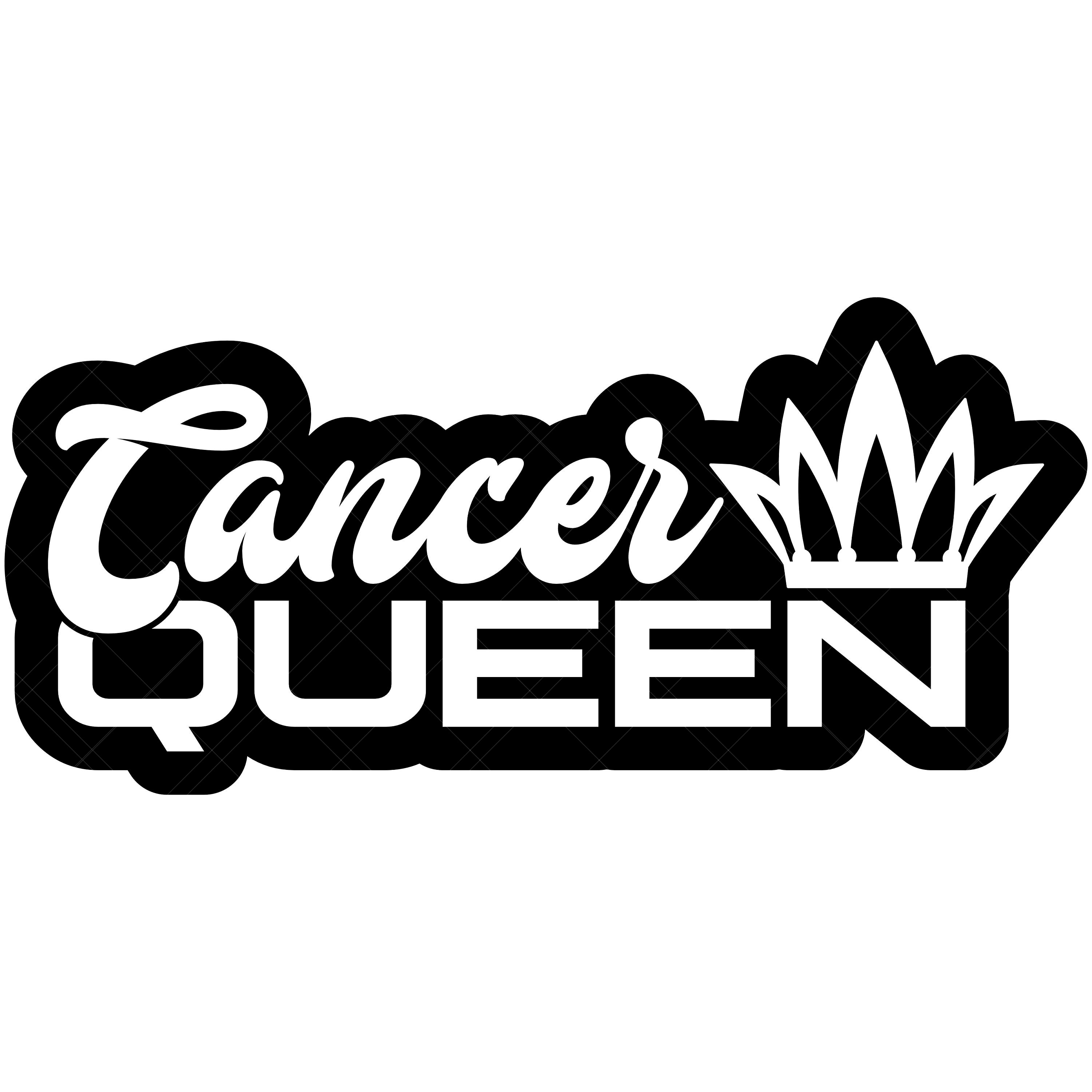 Cancer Queen Svg, Zodiac Svg, Star Sign Svg, July Svg, June Svg ...