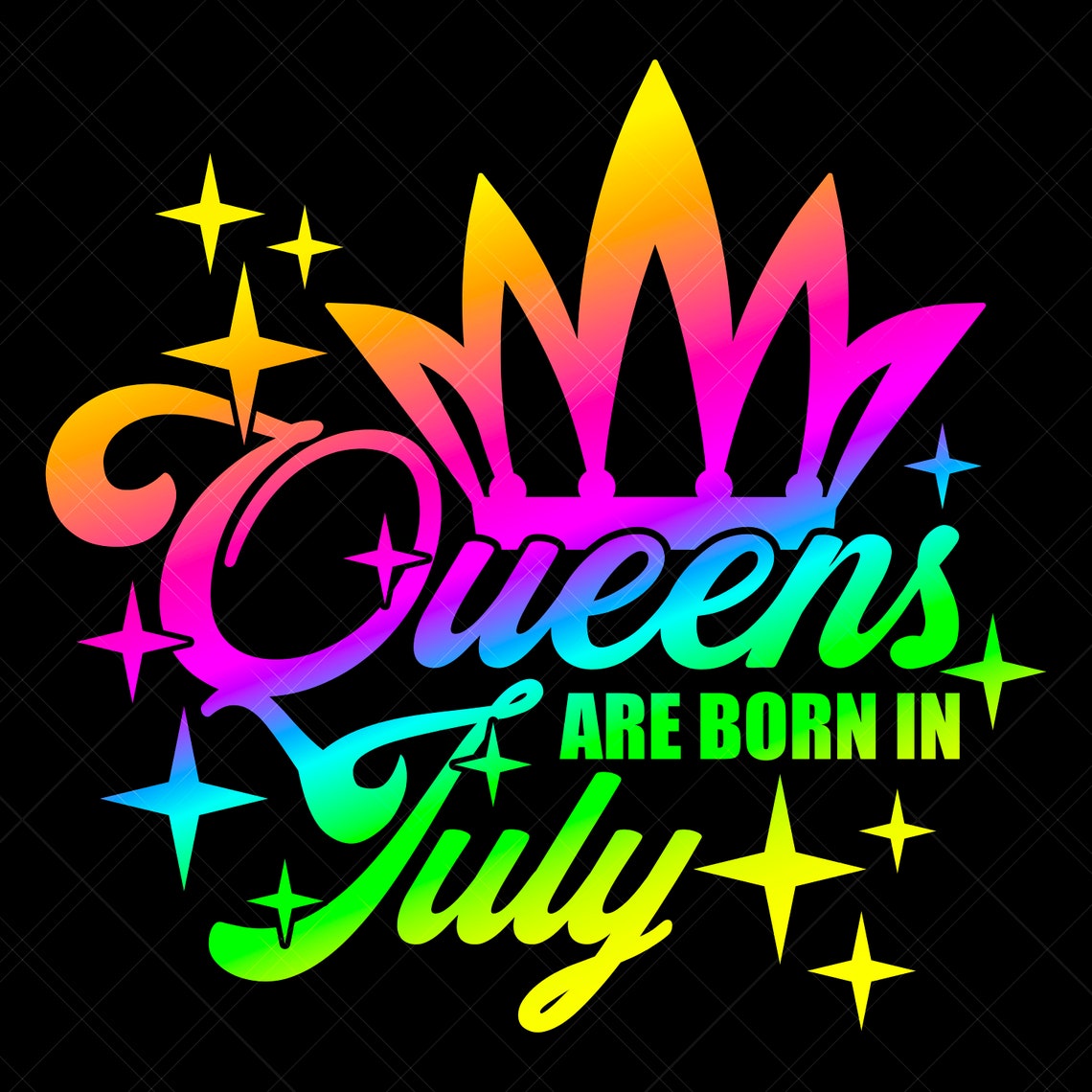 Queens Are Born in July Svg, Crown Svg, Birthday Queen Svg, July ...