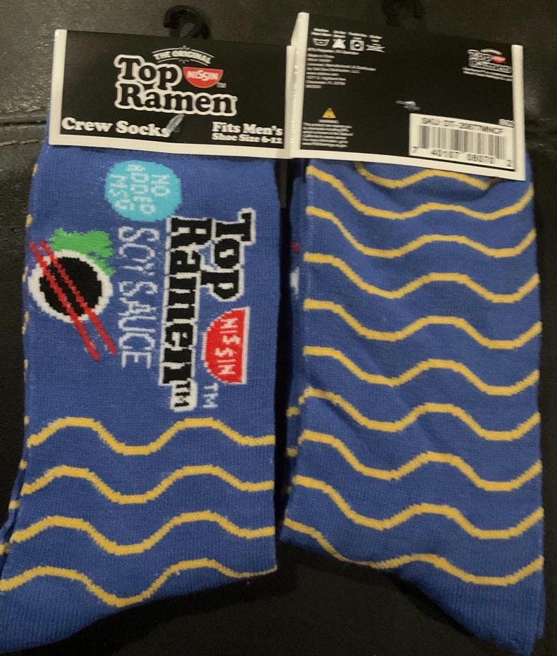 Noodle Vibes: 5 Flavors of Ramen-inspired Socks for Foodie Feet! - Etsy