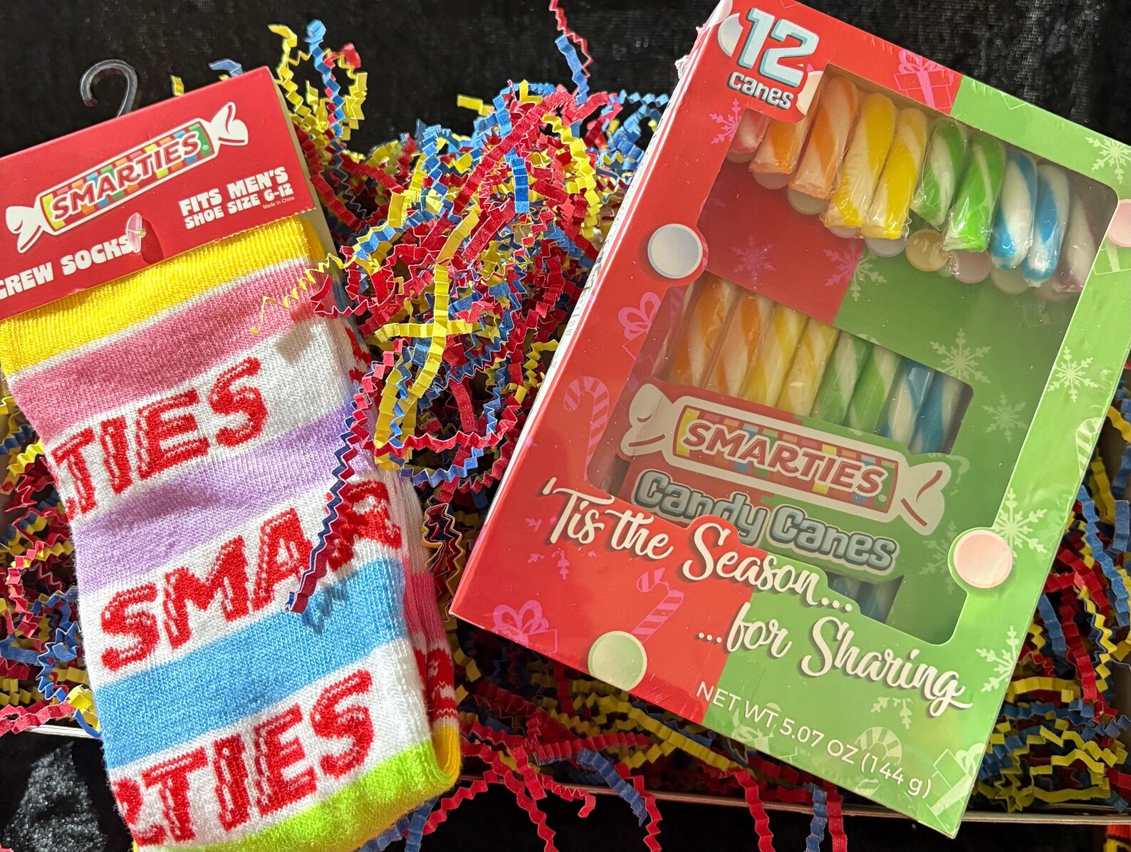 Smarties Lovers Gift Box – Socks & Candy Cane Set! - Etsy