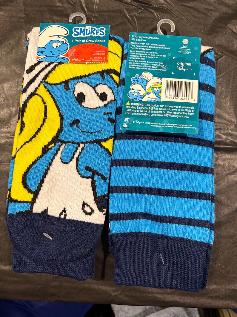 Smurfette Style Whimsical Smurf-inspired Socks! - Etsy