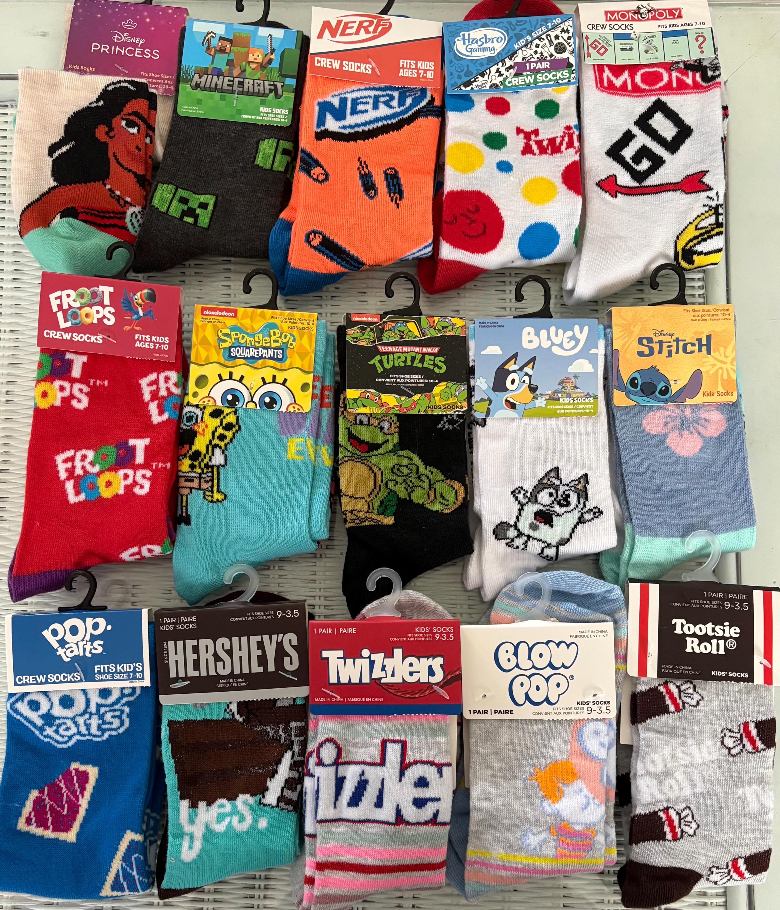 Kids Fun Character Socks Colorful Novelty Designs for Boys & Girls ...