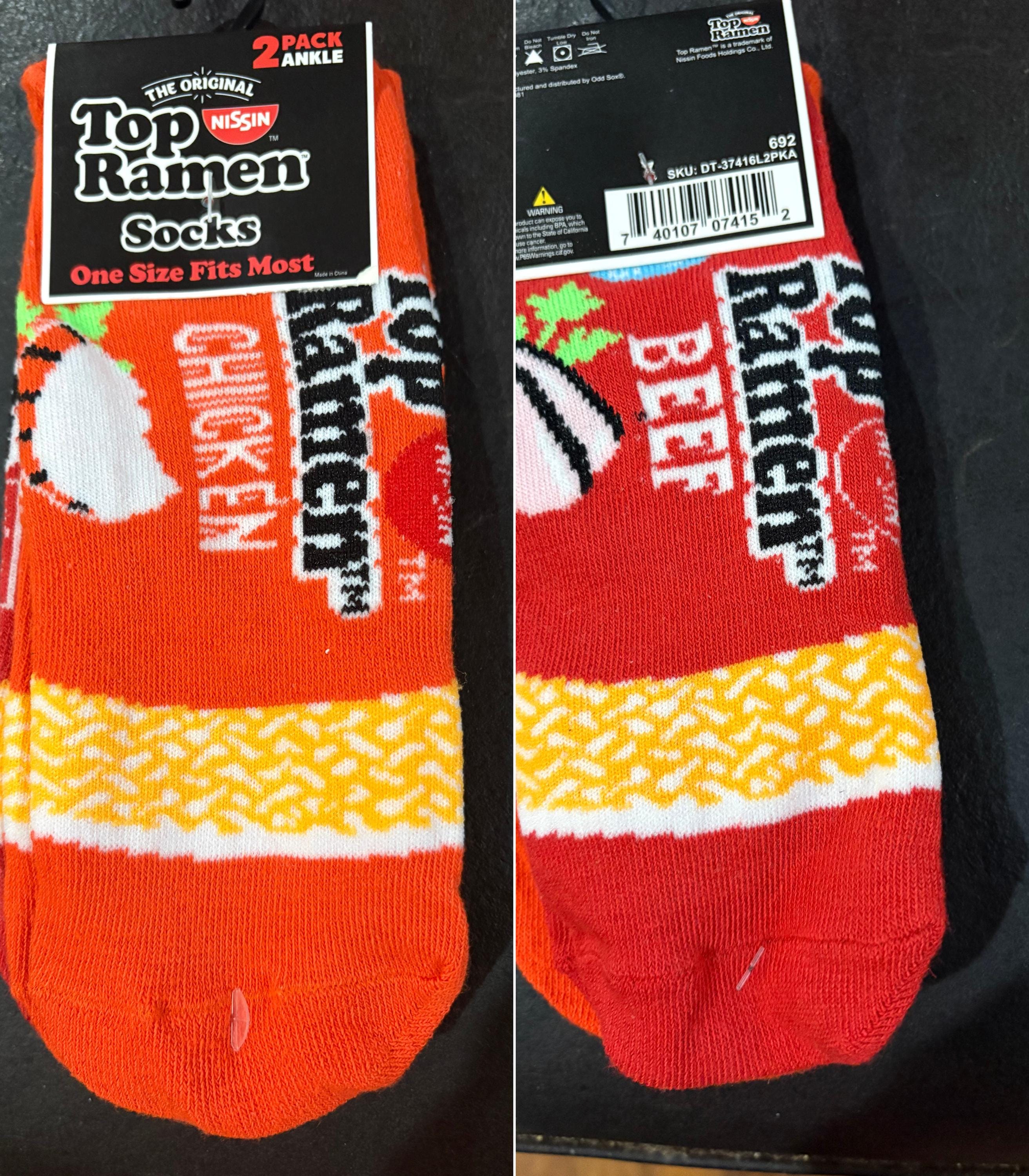 2-pack Fun Snack and Character Ankle Socks| Bold & Unique Designs - Etsy