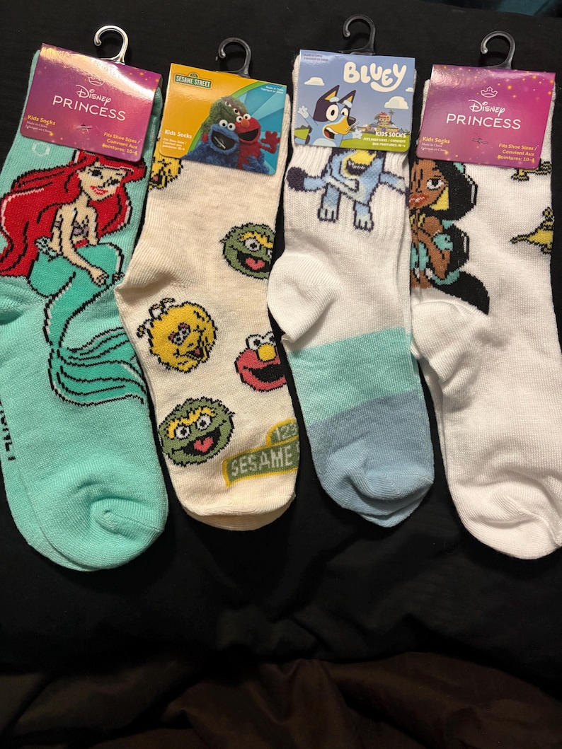 Kids Fun Character Socks Colorful Novelty Designs for Boys & Girls ...