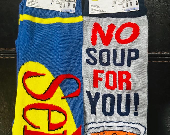 Seinfeld Socks: No Soup for You, but All the Comfort! - Etsy