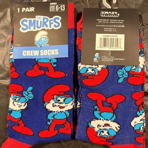 Smurf-tastic Style Whimsical Smurf-inspired Socks! - Etsy