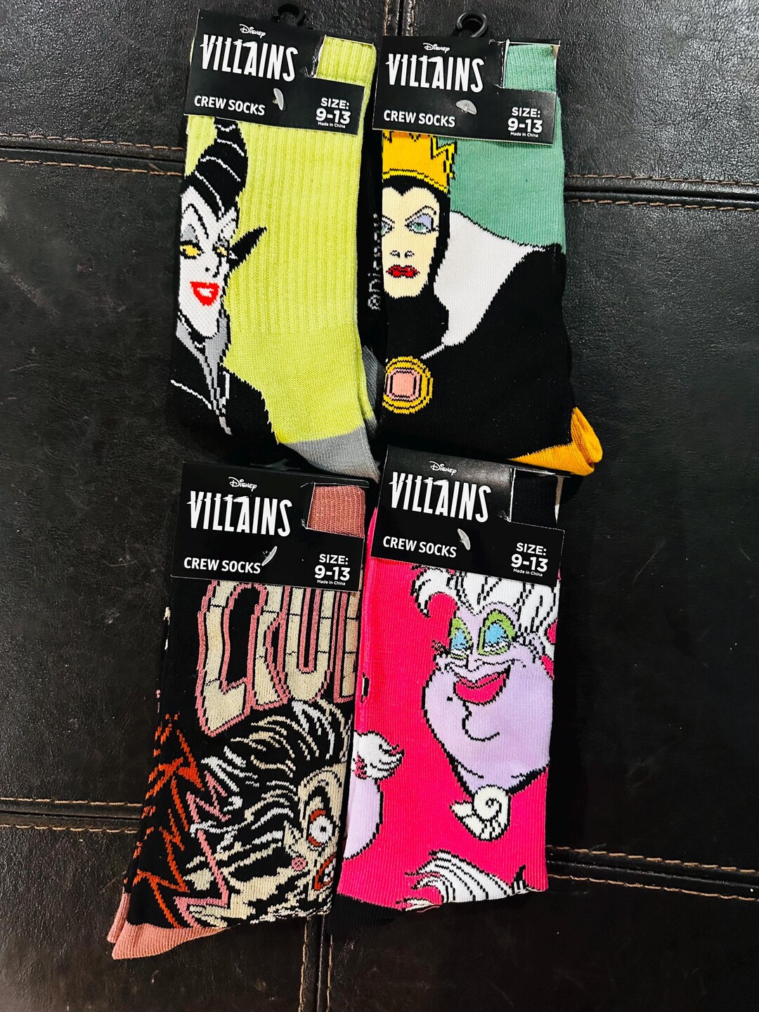 Wickedly Stylish: Disney Villains Novelty Socks - Etsy