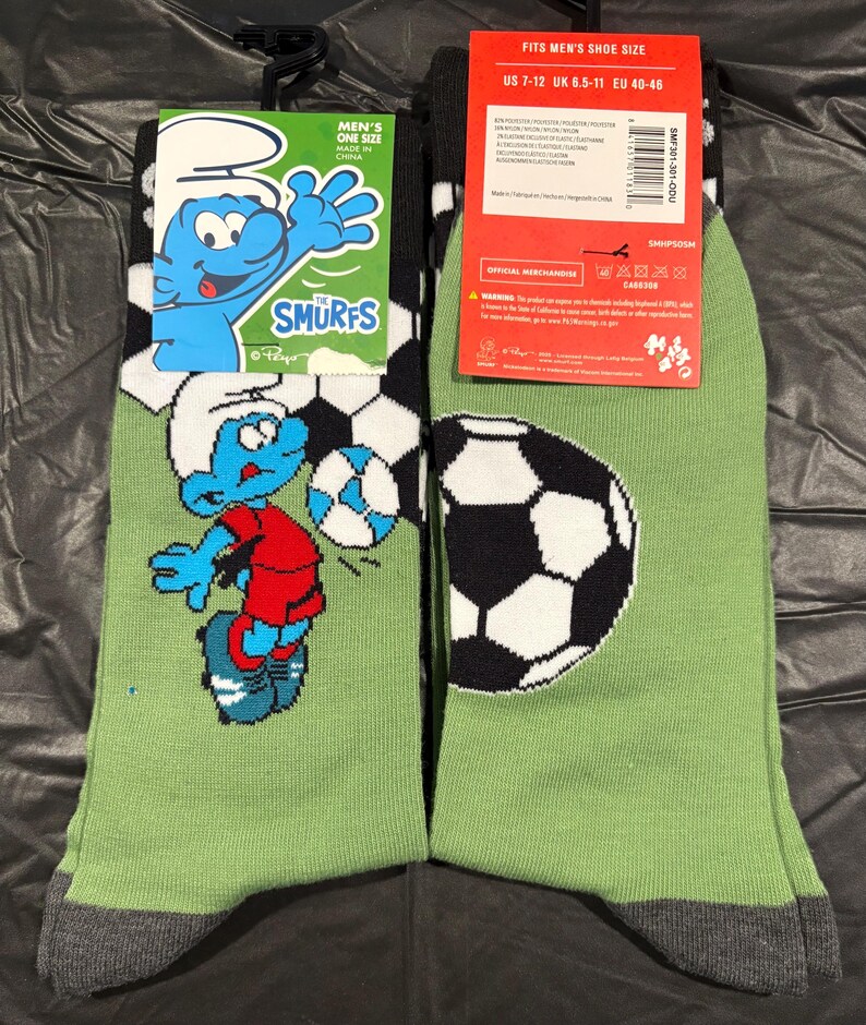 Smurf-tastic Style Whimsical Smurf-inspired Socks! - Etsy