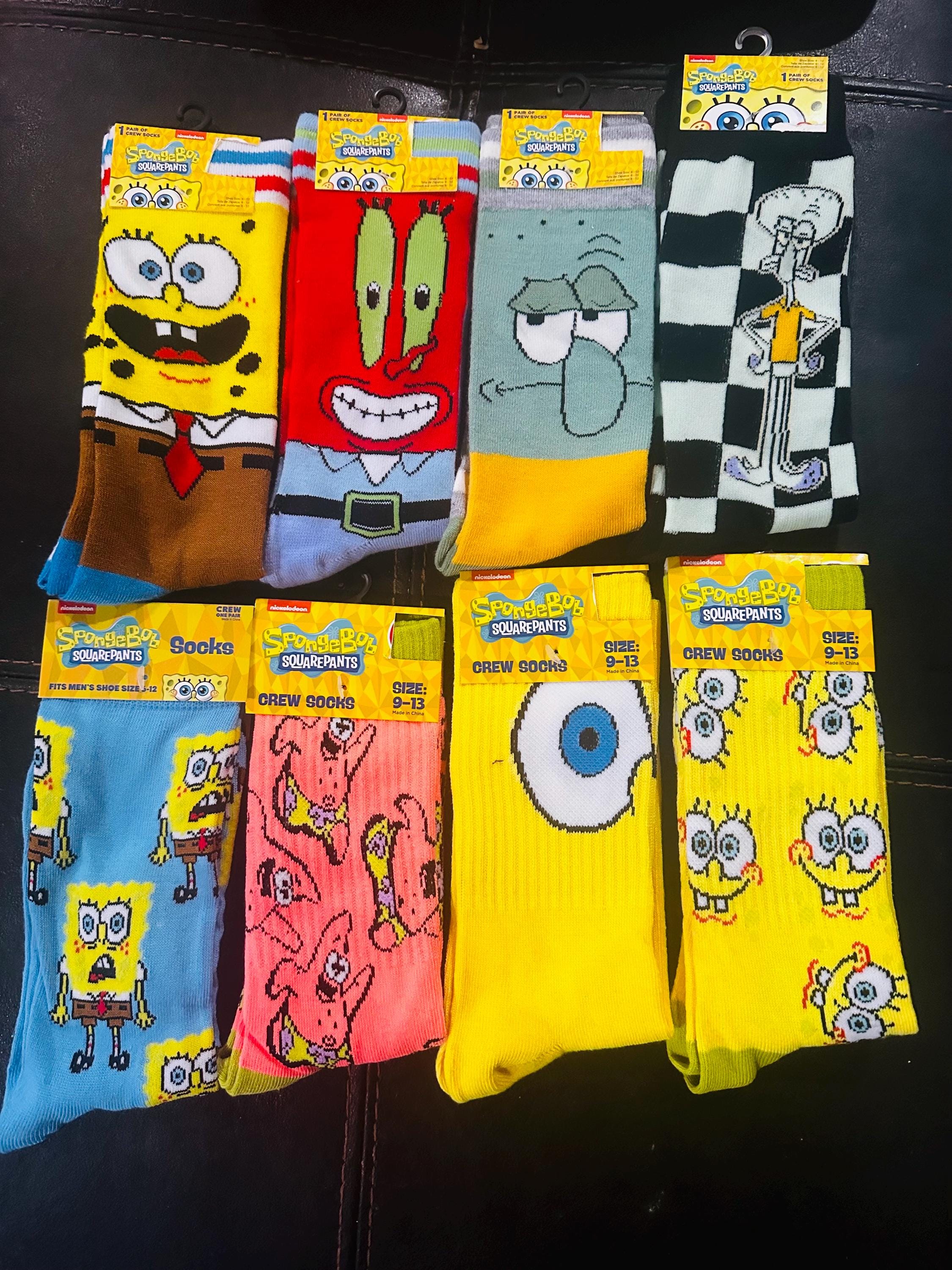 Undersea Steps: Spongebob Squarepants Character Socks Collection - Etsy