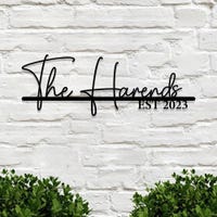 Metal Name Sign - Etsy