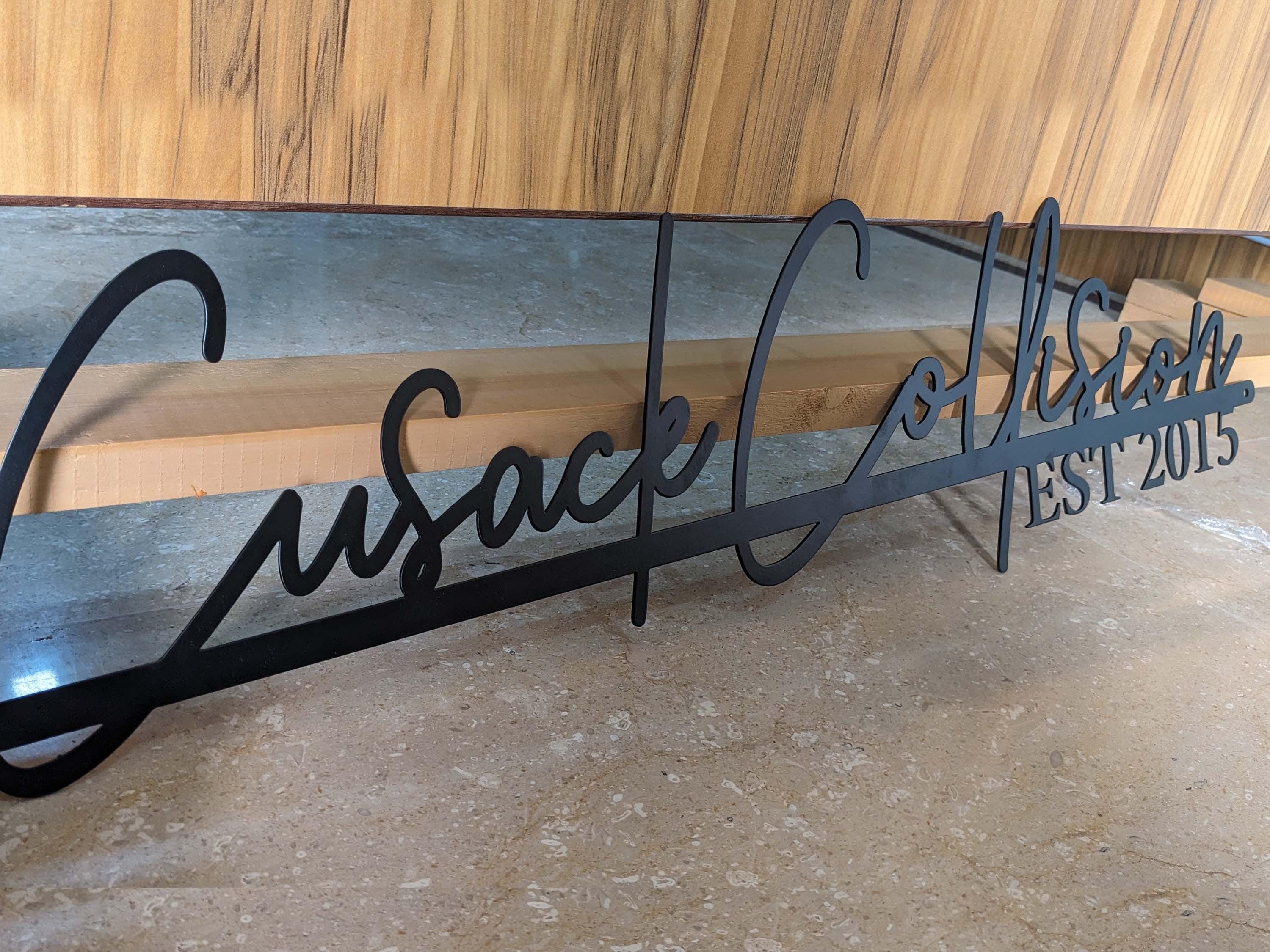 Personalized Metal Wall Art Sign, Custom Metal Sign, Name Metal Sign ...