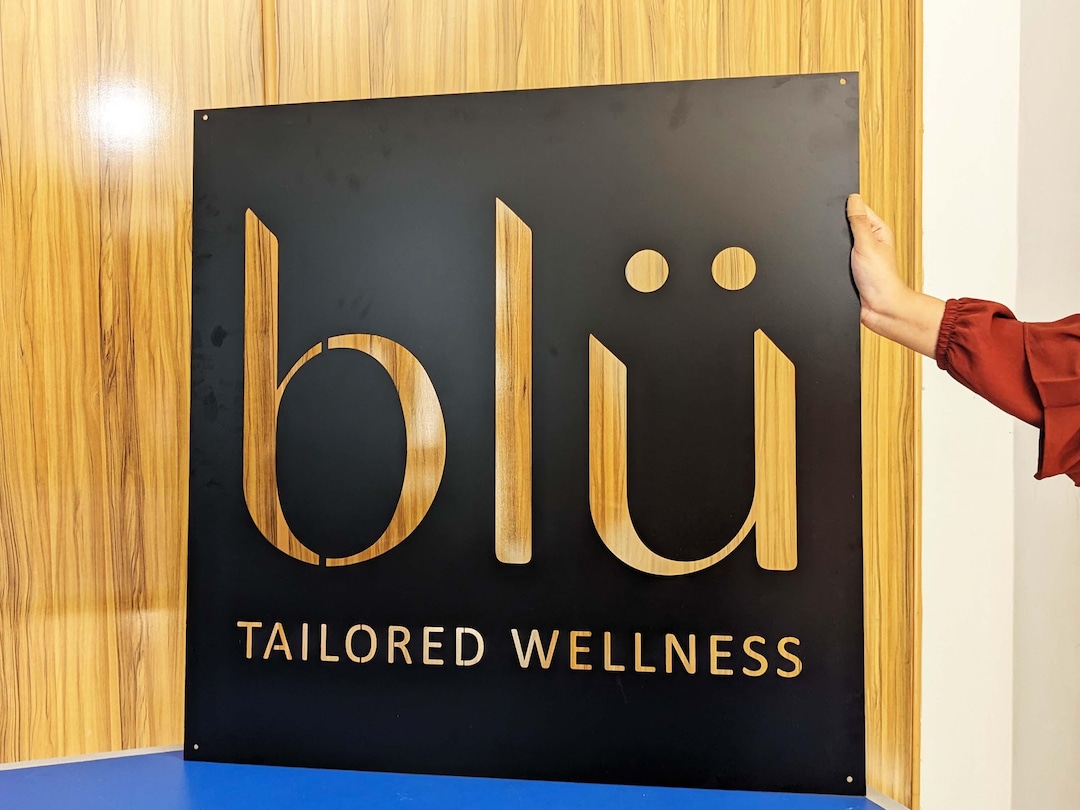 Custom Metal Business Logo Sign, Metal Laser Cut Sign, Small Business ...