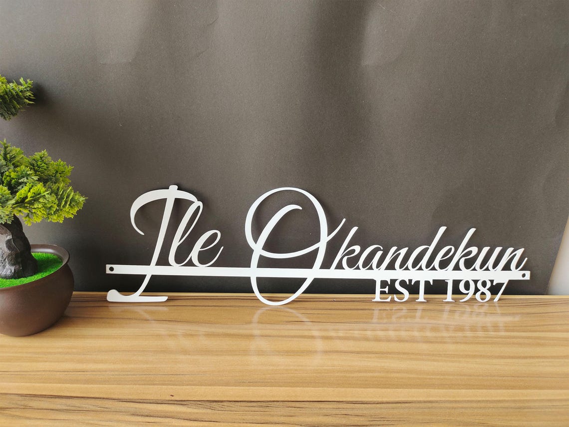 Personalized Metal Wall Art Sign, Custom Metal Sign, Name Metal Sign ...