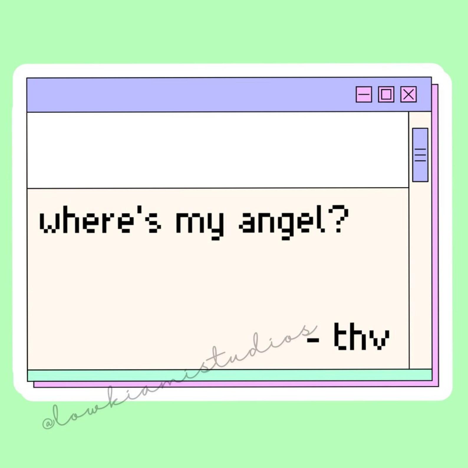 BTS V Cute iykyk Stickers Digital Png Files BTS Digital Printable ...