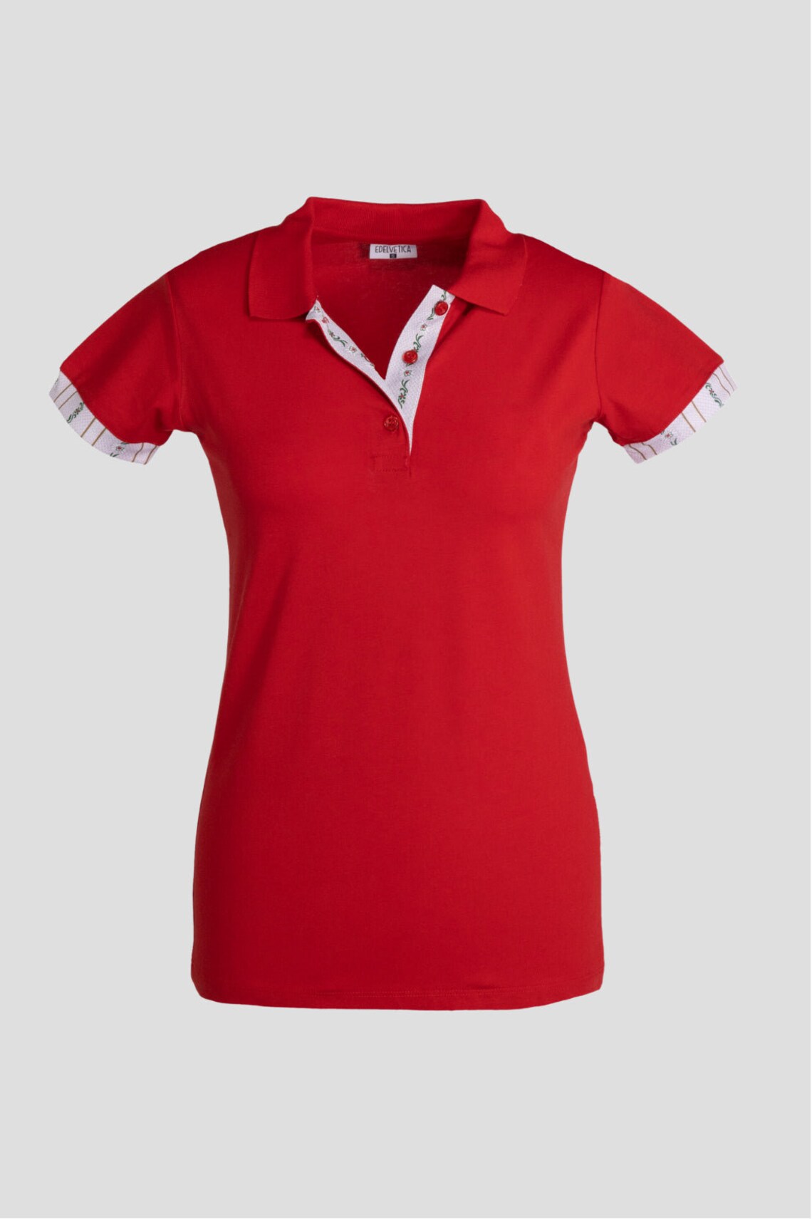 Polo Shirt Edelweiss Inside Collar & Cuffs Women - Etsy