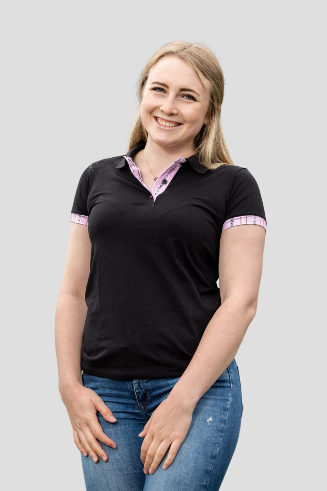 Polo Shirt Edelweiss Inside Collar & Cuffs Women - Etsy