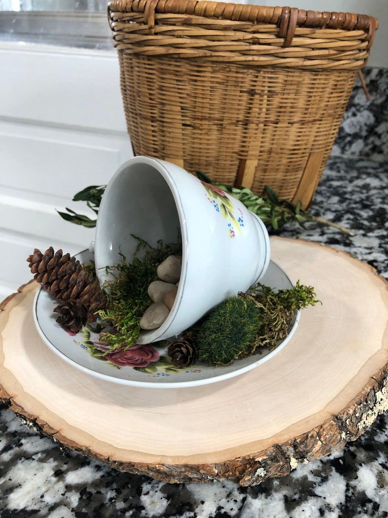 Porcelain Tea Cup Fairy House - Etsy